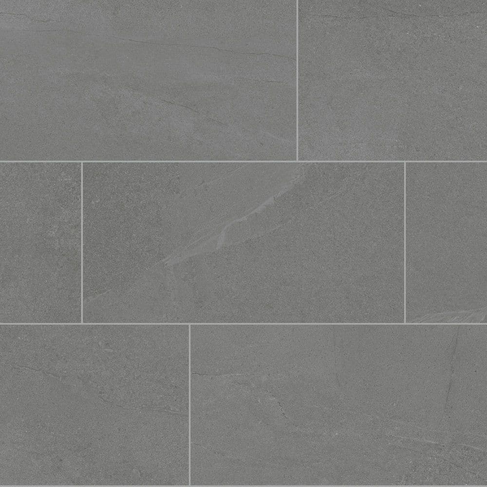 Daltile Calgary Armor 12 in. x 24 in. Polished Porcelain Floor and Wall ...