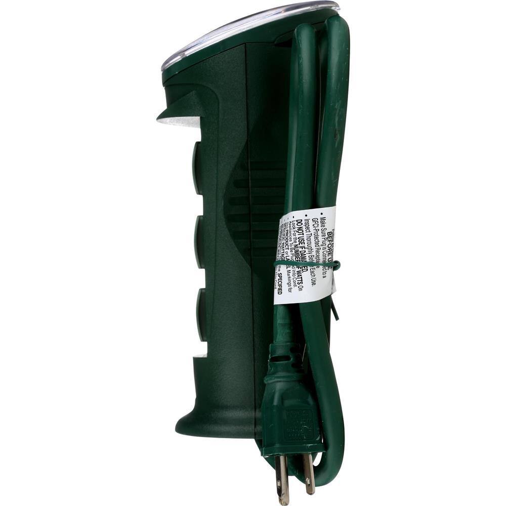 Westek 15 Amp Plug-In 3-Outlet Photocell Stake Timer TM17DOLB - The ...