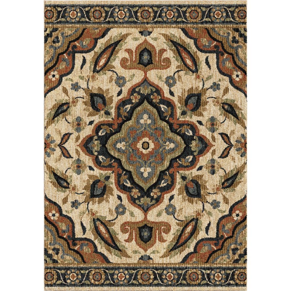 Orian Rugs Next Generation Wada 9 ft. x 13 ft. Off White Area Rug CW1 ...