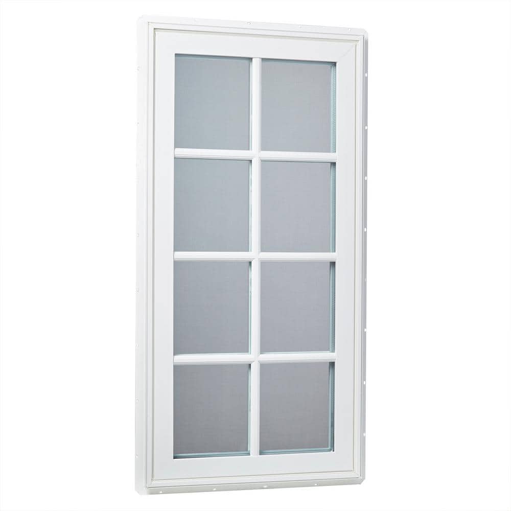 TAFCO WINDOWS 24 in. x 48 in. White Double-Pane Insulated Glass Left ...