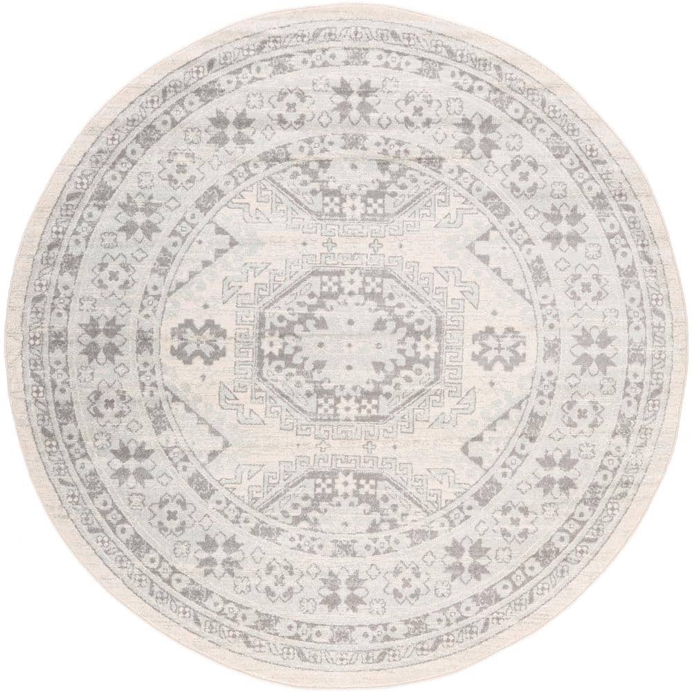 Livabliss Abbracci Beige 5 ft. 3 in. Round Area Rug S00161026386 - The ...