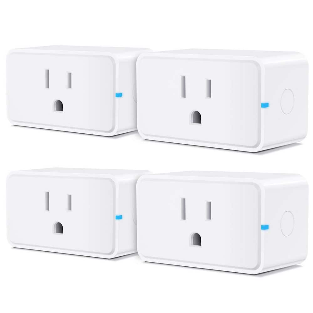 Lukyamzn 15 Amp 120-Volt Wi-Fi Smart Plug Grounding Connector White 2 ...
