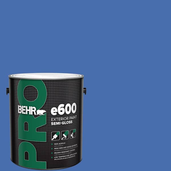 BEHR PRO 1 gal. #PPU15-05 New Age Blue Semi-Gloss Exterior Paint ...