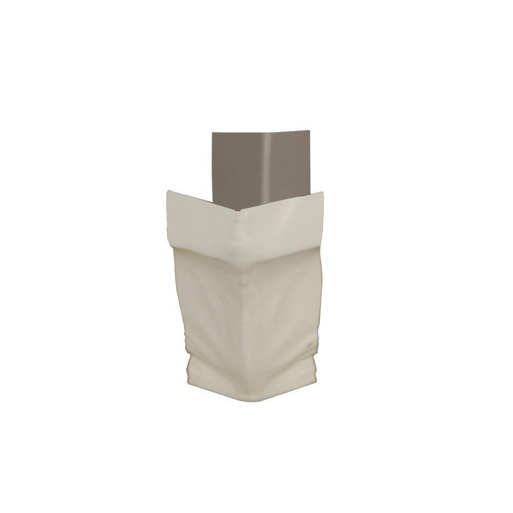 Amerimax 6 in. Bone Linen Aluminum Outside Strip Miter 6OSMLI - The ...