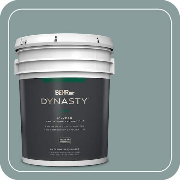 BEHR DYNASTY 5 gal. #PPU12-04 Agave Semi-Gloss Enamel Exterior Stain ...