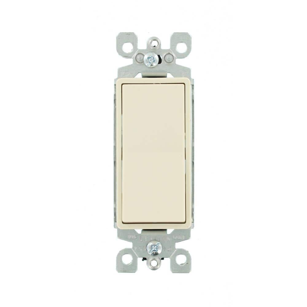 Leviton Decora 15 Amp Illuminated Rocker Switch, Light Almond 5611-2TS ...