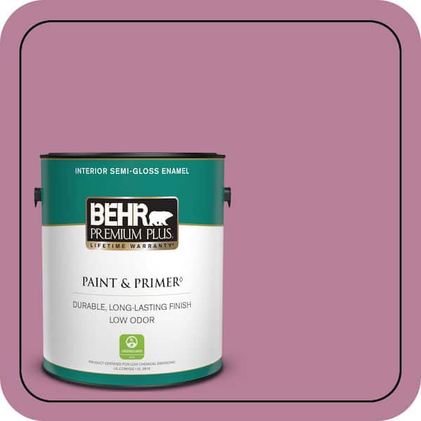BEHR PREMIUM PLUS 1 gal. #M130-5 Cabaret Semi-Gloss Enamel Low Odor ...