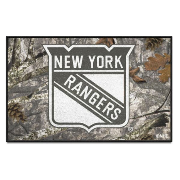 FANMATS New York Rangers Camo 19 in. x 30 in. Starter Mat Accent Rug ...