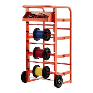 SKYSHALO Wire Spool Rack 220 lbs. Load Capacity Portable Cable Caddy ...