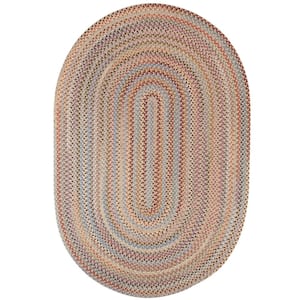 Rhody Rug Greenwich Bombay Multi 7 ft. x 9 ft. Oval Indoor Braided Area ...