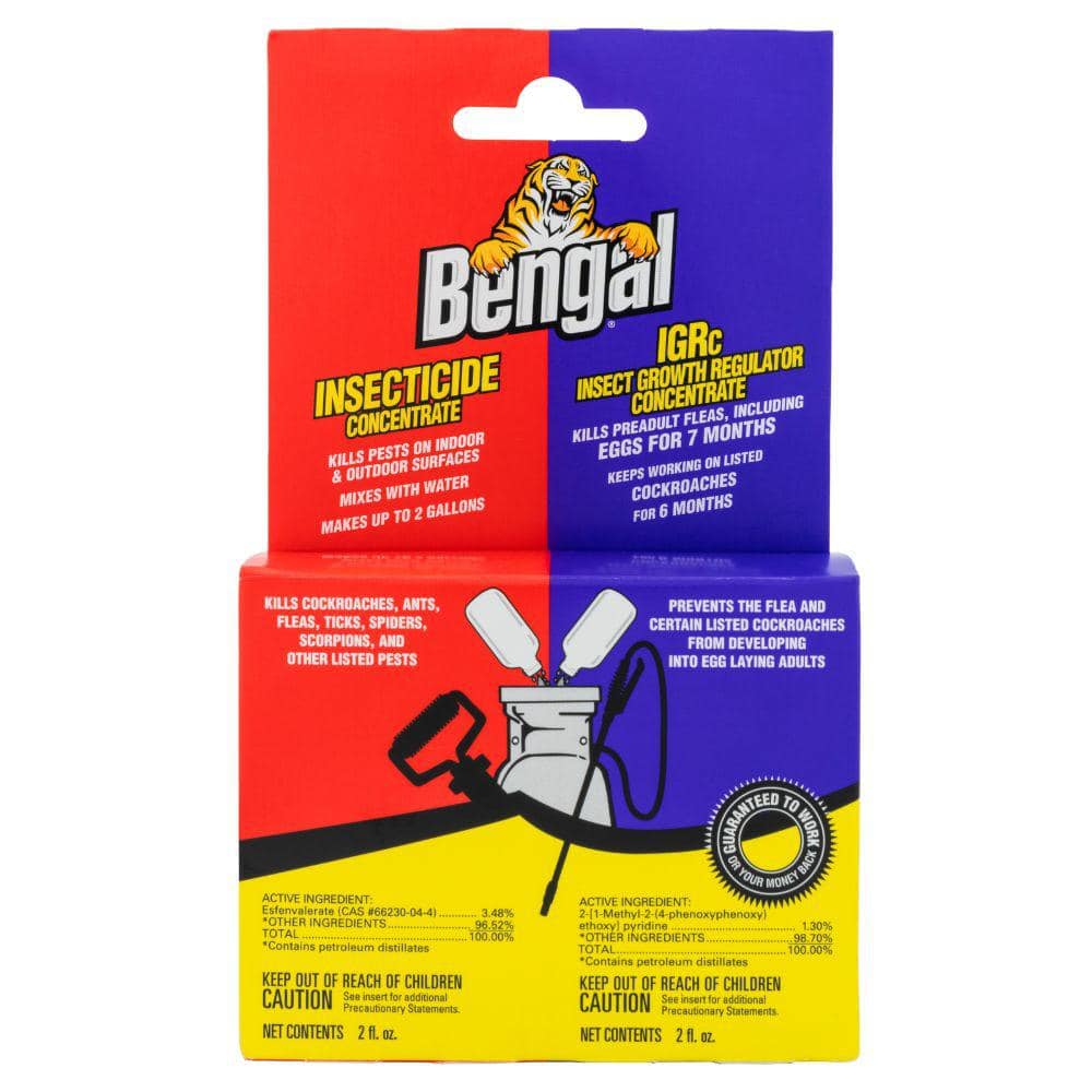 Bengal Insecticide Concentrate IGRc Combo Pack, Insect Killer 2 oz. and ...