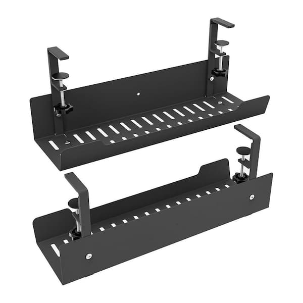Yichuhaoxi Under Desk Cable Management 1.33 ft. Cable Management Under Desk, Easy Install Self ...
