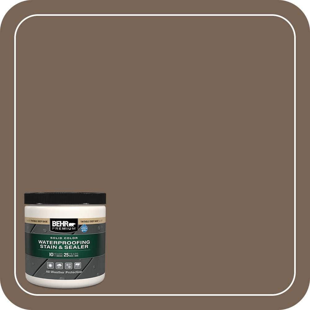 BEHR PREMIUM 8 oz. #SC-141 Tugboat Solid Color Waterproofing Exterior ...