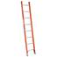 Werner 10 ft. Fiberglass D-Rung Straight Ladder with 300 lb. Load ...
