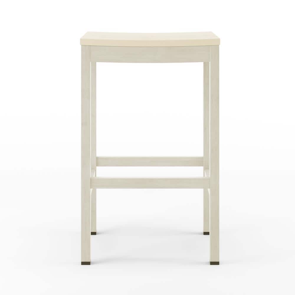 Lue Bona Humphrey 26 In 2 Piece Beige Aluminum Plastic Backless