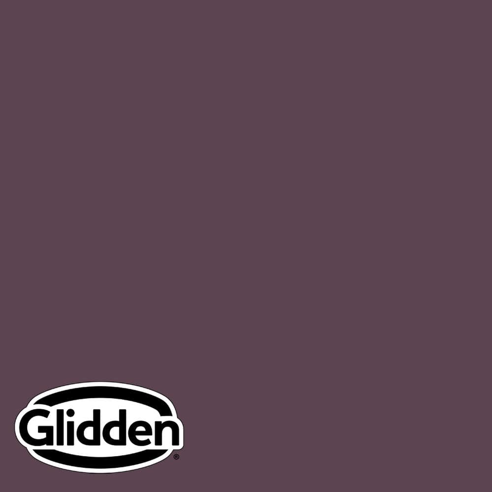 Glidden Premium 1 gal. PPG1046-7 Purple Basil Semi-Gloss Exterior Latex ...