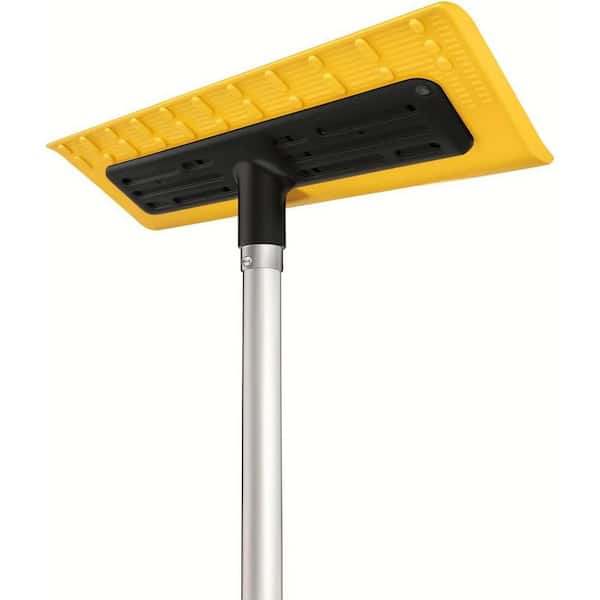 Misopily 16.5 ft. Aluminum Handle EVA Foam Head Roof Rake S-Shape Snow ...