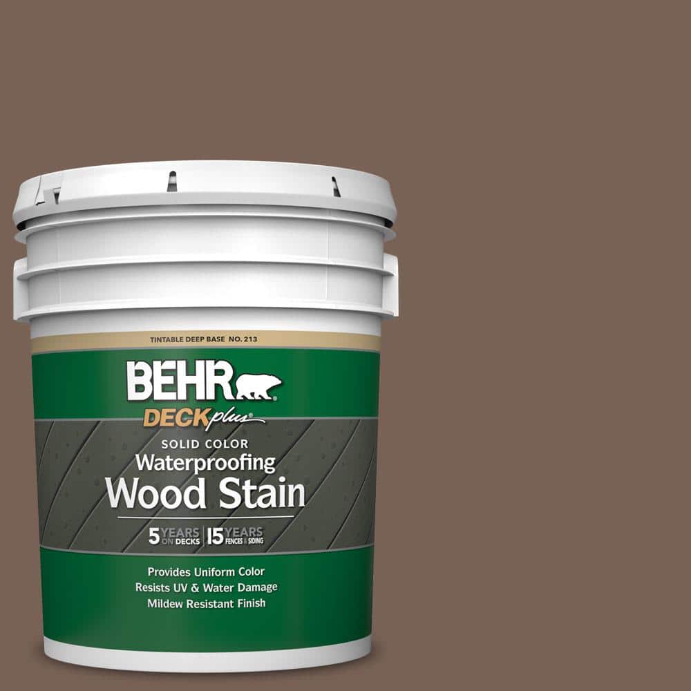 BEHR DECKplus 5 gal. #SC-141 Tugboat Solid Color Waterproofing Exterior ...