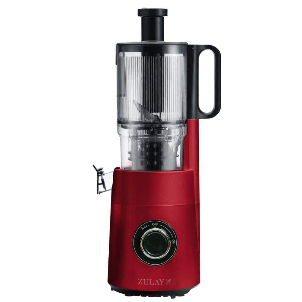 Zulay Kitchen Cold Press 200W 16oz Juicer Slow Masticating with 5" Wide ...