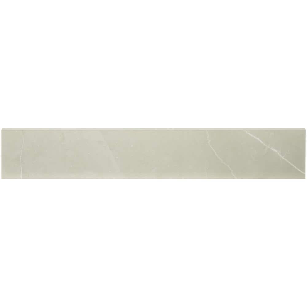 MSI Madison Celeste 3 in. x 18 in. Matte Porcelain Bullnose Wall Tile ...