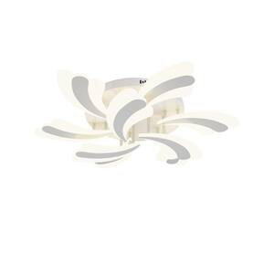 aiwen Modern 29.13 in. Petals White Acrylic Dimmable LED Flush Mount ...