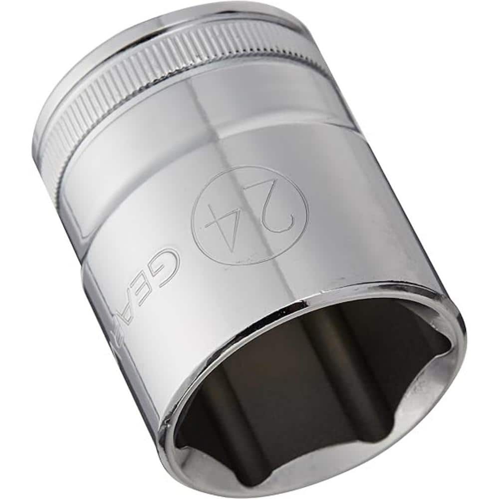 GEARWRENCH 1/2 in. Drive 6 Point Metric Standard Socket 24 mm 80636D ...