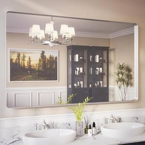 waterpar 60 in. W x 36 in. H Rectangular Aluminum Framed Wall Bathroom ...