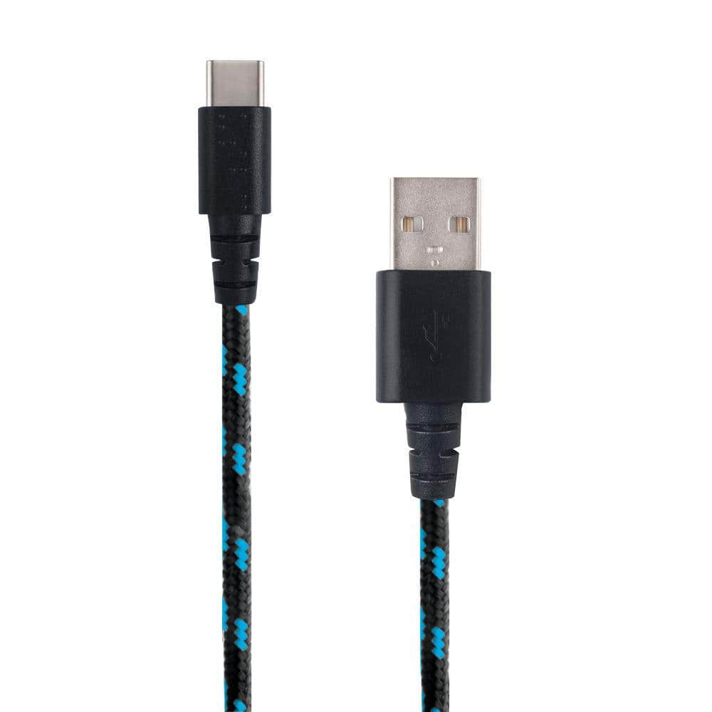 Tech and Go 6 ft. Type C to A Braided Cable 215 1240 TG4 - The Home Depot