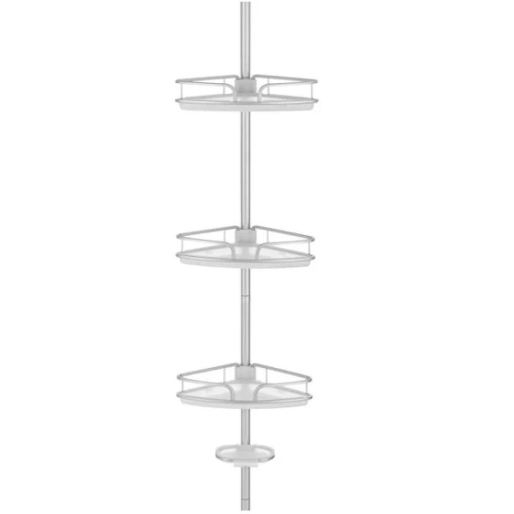 Movisa 4 Tier Tension Corner Bathroom Tray Shower Caddy For Bathroom Y Movisa 4 Tier Tension Corner Bathroom Tray Shower Caddy For Bathroom Y
