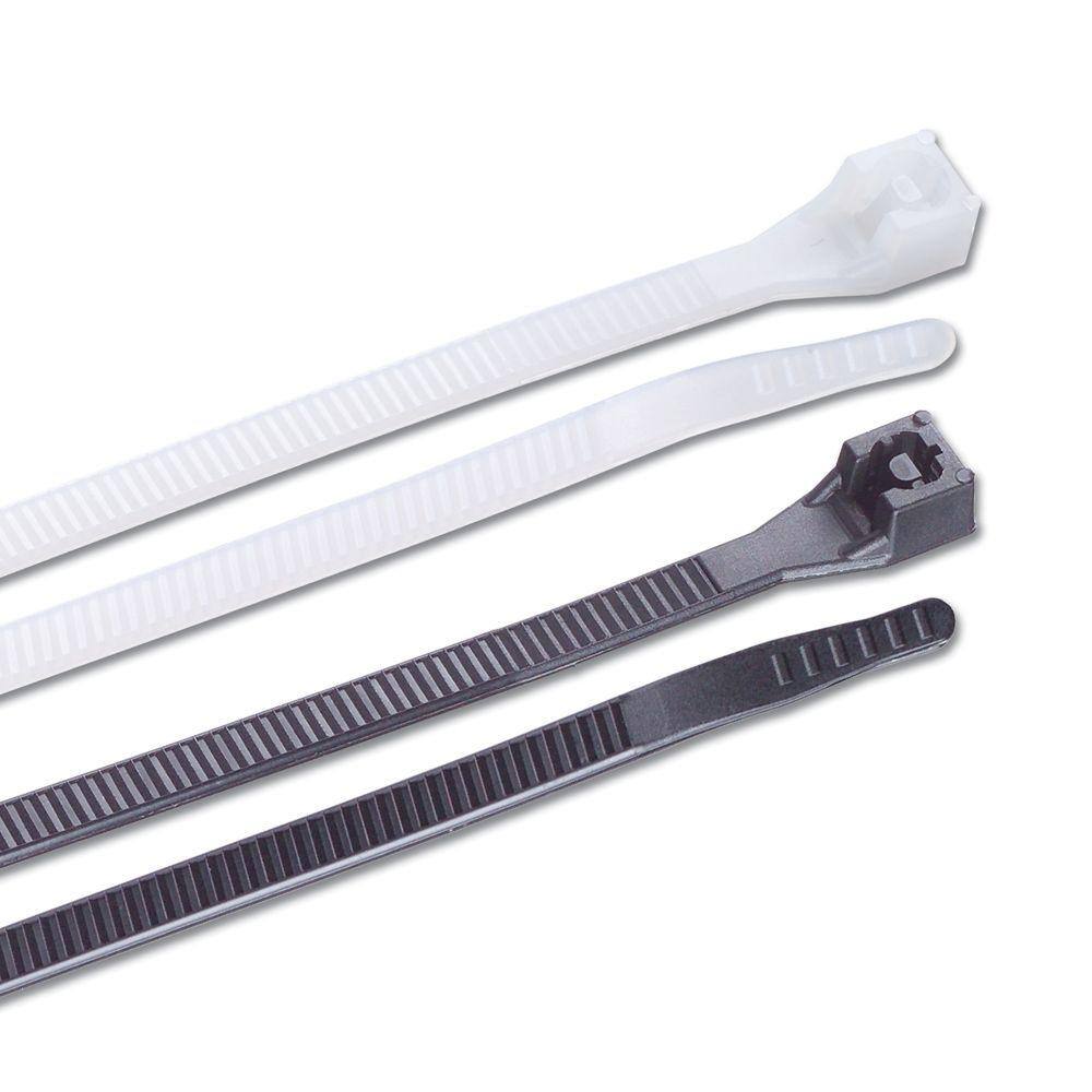 Commercial Electric 200 Pc. Cable Tie Assortment Black/Natural 777309 ...