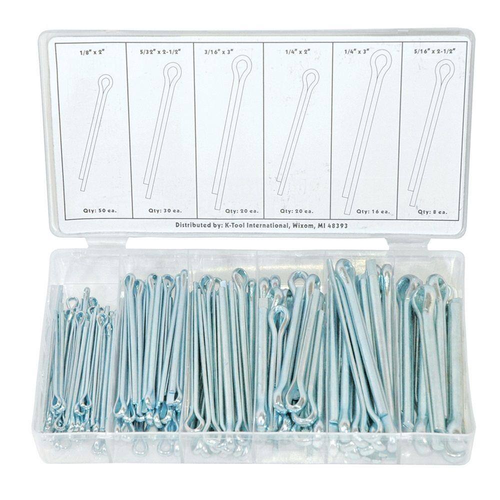 K Tool International Cotter Pin Assortment, (144-Piece) KTI00078 - The ...