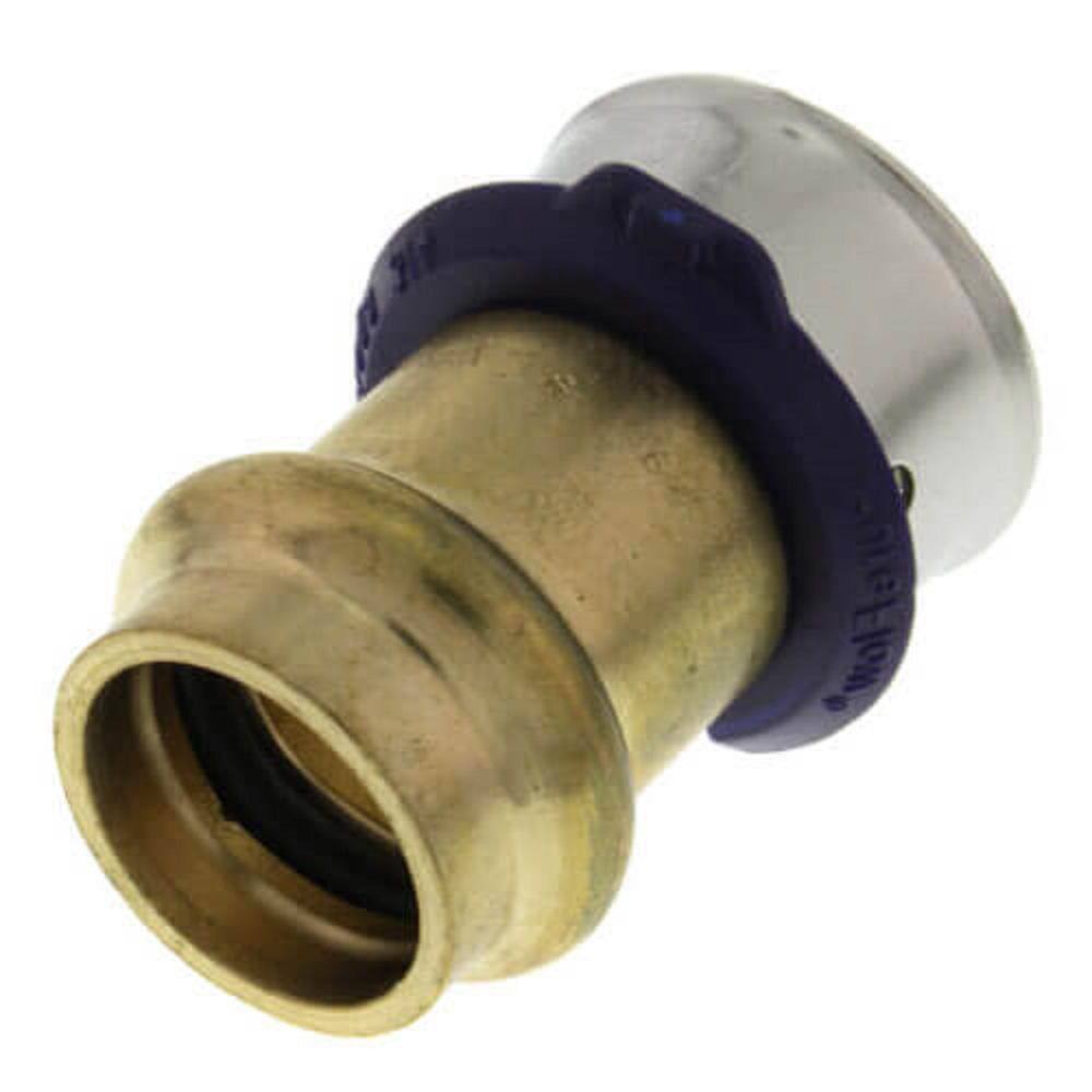 Viega PureFlow 3/4 in. x 1/2 in. Press Zero-Lead Bronze Transition Coupling (10-Pack) 99630 ...