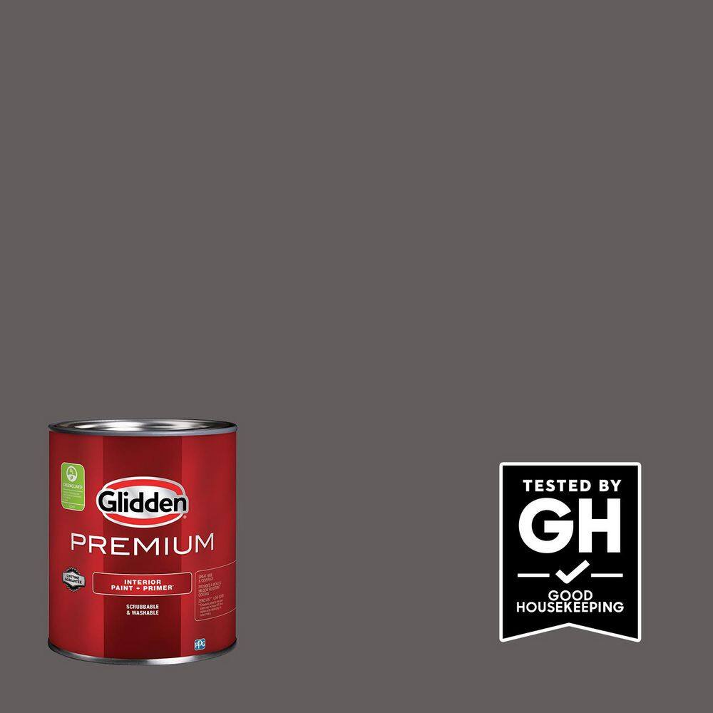 Glidden Premium 1 qt. PPG1004-6 Phantom Hue Flat Interior Latex Paint ...