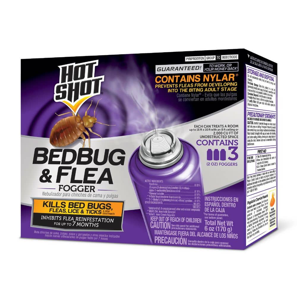 Reviews for Hot Shot 2 oz. Bed Bug and Flea Killer Fogger (3-Count) (6 ...