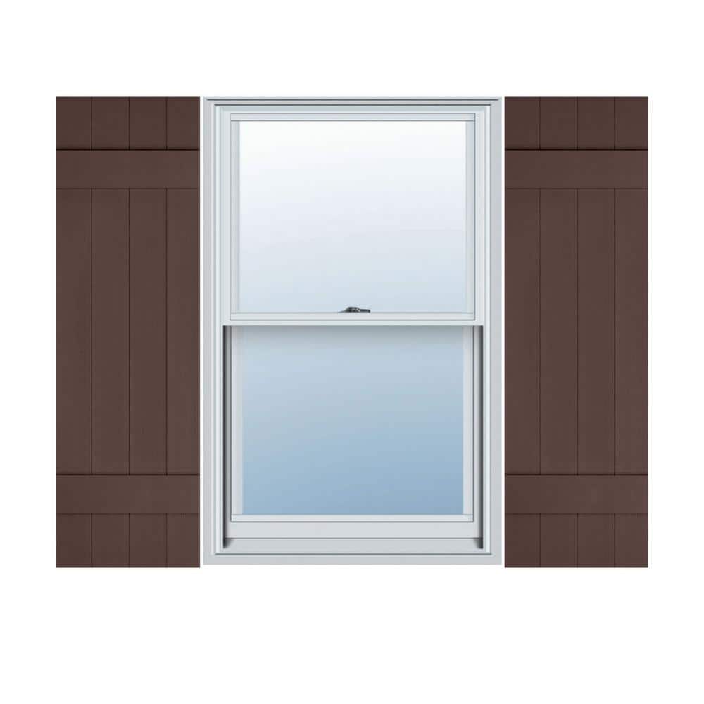 Builders Edge 14 in. W x 44 in. H TailorMade Vinyl Four Board Joined (2 ...