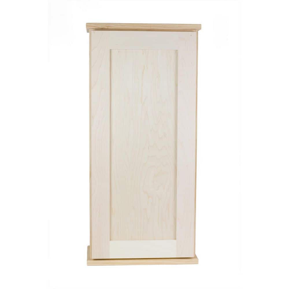 WG Wood Products Sarasota 15.5 in. W x 49.5 in. H x 8 D Unfinished Wood ...