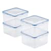 LOCK & LOCK Easy Essentials 4-Piece Square Storage Container Set ...