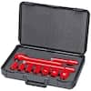 KNIPEX 1/2 in. Drive Metric 1,000-Volt Insulated Socket Set (10-Piece ...