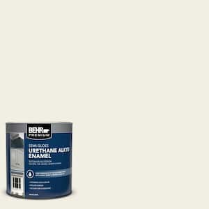 BEHR PREMIUM 1 qt. #780C-1 Sea Salt Satin Enamel Urethane Alkyd ...
