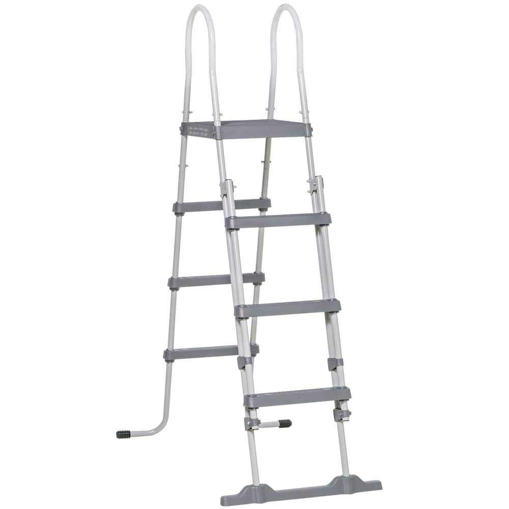 Outsunny Swimming Pool Ladder for Above Ground Pool 848-054V00GY - The ...