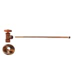 Westbrass 3/8 in. O.D. x 1 ft. Brass Corrugated Riser for Faucet or ...