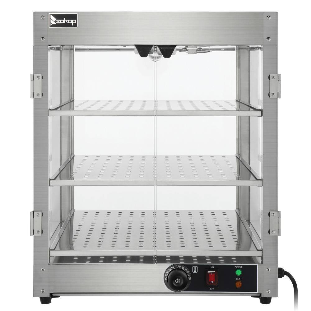 Karl home 80 qt. 3-Tier 20 in. Stainless Steel Commercial Electric Food ...