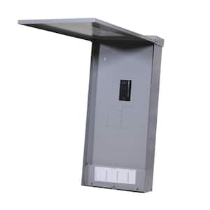 GE 200 Amp 20-Space 40-Circuit Main Breaker Outdoor Load Center ...