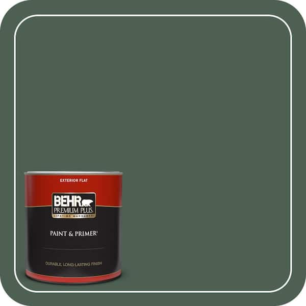 BEHR PREMIUM PLUS 1 qt. #PPU11-20 Congo Flat Exterior Paint & Primer ...
