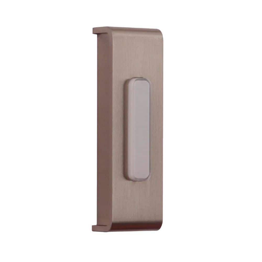 CRAFTMADE Wired Surface Mount Brushed Polished Nickel Finish Doorbell ...