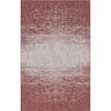 Unique Loom Rust Red Ombre Outdoor 7 ft. x 10 ft. Area Rug 3145003 ...