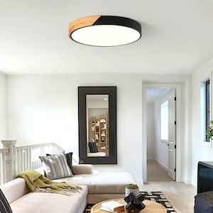12 in. White Minimalist Integrated LED Ceiling Light Flush Mount ...