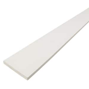 CMPC 1 in. x 6 in. x 16 ft. White Primed Finger-Joint Trim Board Primed ...