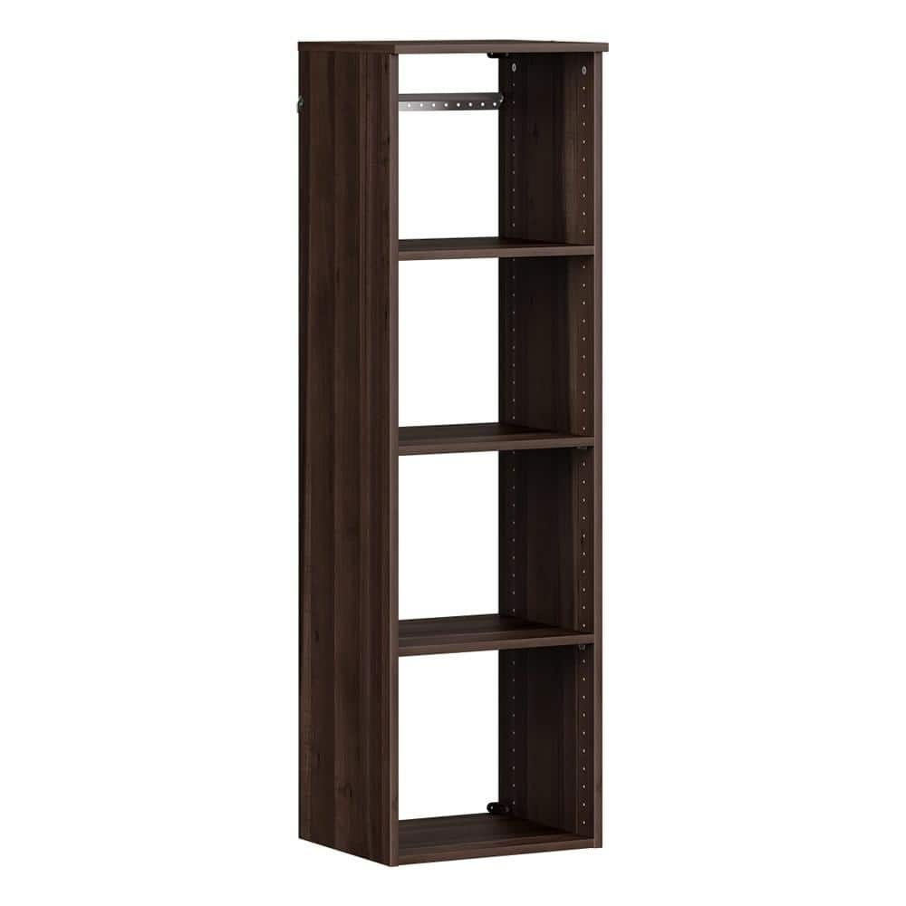ClosetMaid Style+ 17 in. W Modern Walnut Hanging Wood Closet Tower 1777 ...