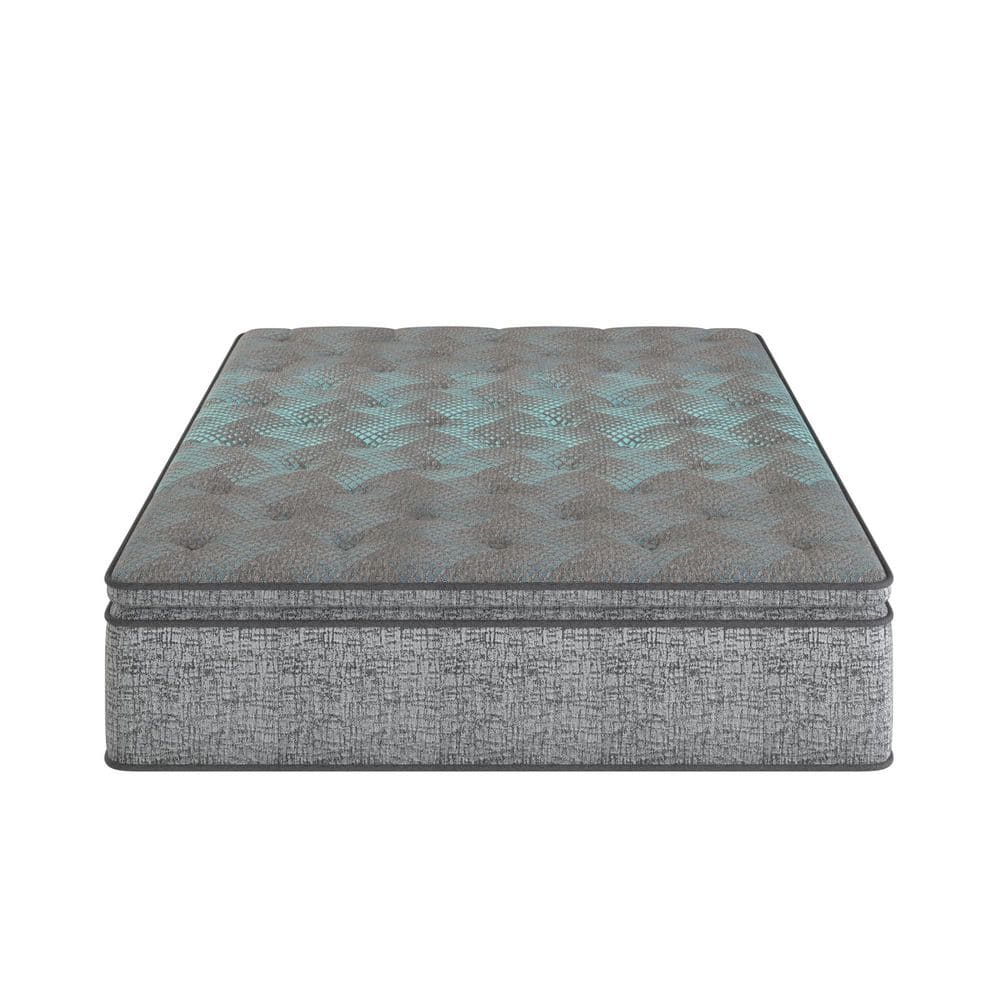 Tahanbath Modern Twin Plush Foam and Steel 10 in. Bed-in-a-Box Mattress ...